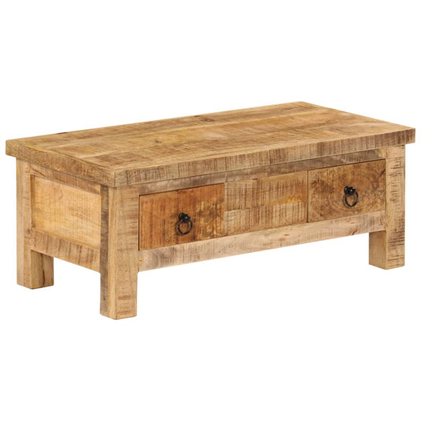 Union Rustic Rustic Coffee Table 90X45x35 Cm | Solid Mango Wood Furniture | Wayfair.co.uk